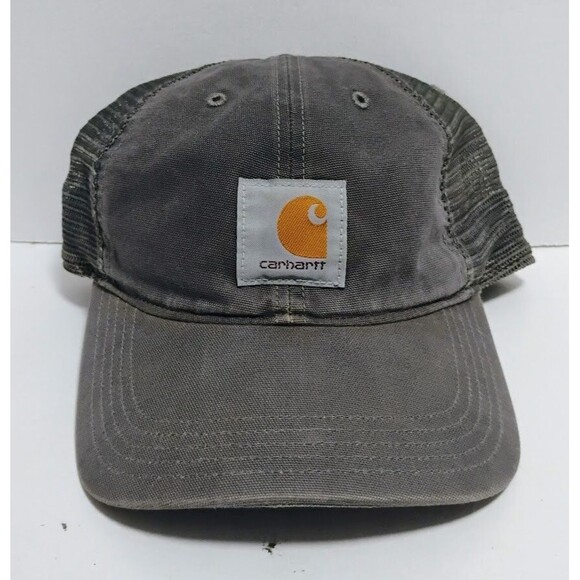 Carhartt | Accessories | Carhartt Brand Adjustable Snapback Grey Canvas ...